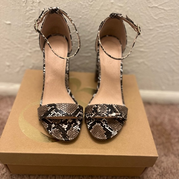 Charlotte Russe | Shoes | Snake Print Heels | Poshmark